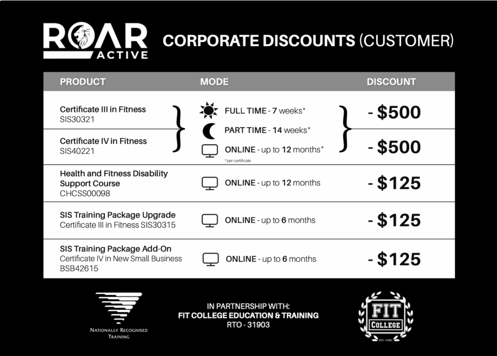 ROAR Staff Perks | ROAR Active